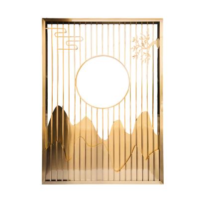 China Heavy Duty Stainless Steel Screen Partition Freestanding Metal Room Divider Easy Assemble for sale