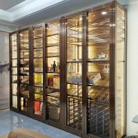 China Rust Proof Stainless Steel Wine Storage Cabinet Adjustable Shelves For Wine Collection for sale