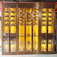 China Smooth Stand Alone Steel Wine Cabinet Space Saving Design For Apartments for sale