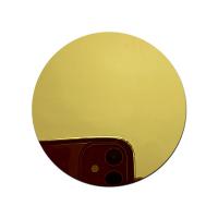 China 4x8ft Mirror Stainless Steel Sheet Titanium Gold Plate Anti Scratch For Hotel Decoration for sale