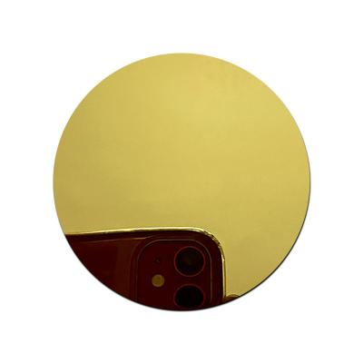 China 4x8ft Mirror Stainless Steel Sheet Titanium Gold Plate Anti Scratch For Hotel Decoration for sale
