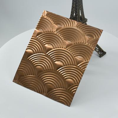 China Embossed Stainless Steel Sheet Wood Grain Texture For Furniture Panels Decor for sale