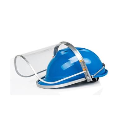 China PVC Chainsaw Hard Hat with Splashproof Full Face Mask and 6 Point Suspension for Construction Safety for sale