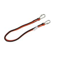 China Polyester Adjustable Safety Lanyard with Stainless Steel Hooks for Work Restraint 900-1400mm for sale