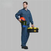 China Electrical Engineer Safety Work Uniforms with Inherently Flame Retardant Fabric for Arc Flash Protection, NFPA 70E Standard, Lightweight and Comfortable for sale