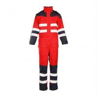 China Waterproof Oil Proof Flame Retardant Work Suit FR Overalls with 98% Polyester 2% Carbon Fiber for sale
