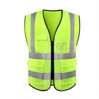 China Industrial Quick Dry Reflective Safety Vest with 5cm High Reflective Tape and Customizable Options for sale