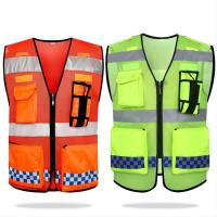 China 120gsm Polyester Mesh Reflective Safety Vest with 5cm High Reflective Tape and Customized Logo for High Visibility for sale