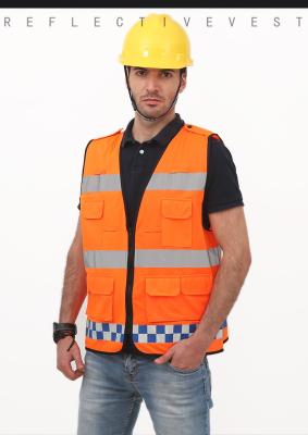 China 100% Polyester Flame Resistant Hi Vis Vest with 5cm High Reflective Tape for Industrial Safety for sale