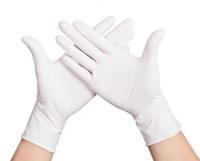 China Powder Free Disposable Latex Gloves with Fingertip Textured Grip and CE EN455 Certification for sale