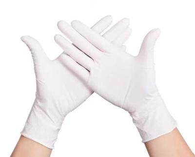 China Powder Free Disposable Latex Gloves with Fingertip Textured Grip and CE EN455 Certification for sale