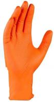 China 8.0gr Nitrile Diamond Pattern Disposable Gloves EN374-3 / EN374-4 Certificated Safety Gloves for sale