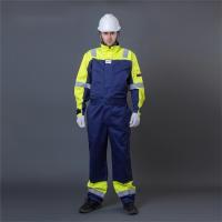 China Fire Retardant Safety Coverall Suit with 65% Cotton 35% Polyester Breathable Material for Industrial Protection for sale