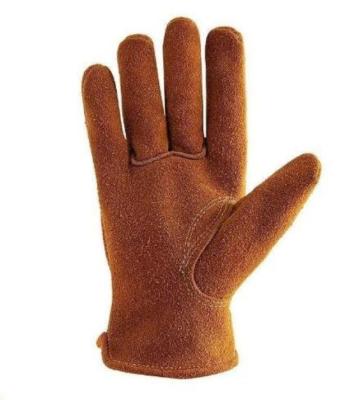 China Leather Heat Resistant Gloves Flexible to Wear for Welding and Construction Safety for sale