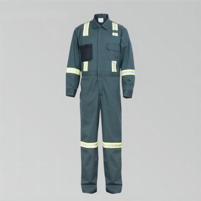 China 88% Cotton 12% Nylon Safety Coverall Suit NFPA 70E and 2112 Certified with 360° Reflective Stripe for sale