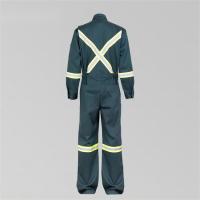 China 88% Cotton 12% Nylon Safety Coverall Suit NFPA 70E and 2112 Certified with 360° Reflective Stripe for sale