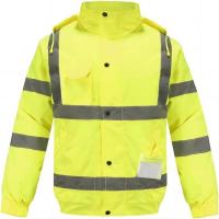 China ANSI Certified Waterproof Thermal Reflective Rain Jacket High Visibility for Construction and Oil Gas for sale