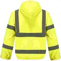 China ANSI Certified Waterproof Thermal Reflective Rain Jacket High Visibility for Construction and Oil Gas for sale