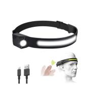 China 1200 Lumen USB Rechargeable IP65 Waterproof LED Headlamp for Camping and Maintenance Work Light for sale