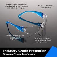 China Scratch Resistant UV 400 Protection Lightweight Polycarbonate Safety Glasses for Industrial and Outdoor Use for sale