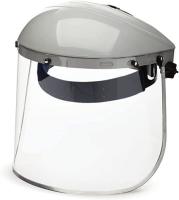 China Clear Polycarbonate Window Protective Face Shield with Ratchet Headgear ANSI/ISEA Z87.1 Certified for sale