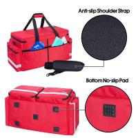 China Nylon Material CE Certified Emergency Medical First Aid Bag with Large Compartment for Oxygen Tank for sale