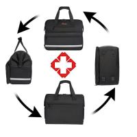 China Custom Water Resistant Nylon First Aid Bag with Large Capacity and Reflective Strip for Hospital Use for sale