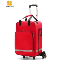 China 1800D Waterproof Multifunctional First Aid Backpack CE Certified Medical Trolley Bag for sale