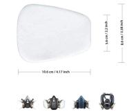 China P2 Cotton Dust-Proof Particle Filter with 0.32in Thickness and Bayonet Connection for Respirator Accessories Gas Cartridge for sale