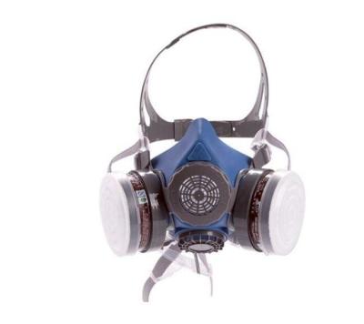 China Reusable Half Mask Respirator with Bayonet Connection and Anti-Fog for Chemical Safety for sale