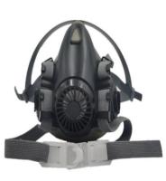 China Food-Grade Silicone Half Mask Respirator with Bayonet Connection for Durable Construction for sale