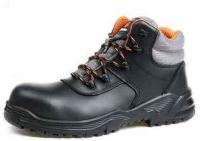 China Mid Cut Industrial Safety Shoes with Steel Toe Non Slip and Puncture Resistant for Construction and Workplaces for sale