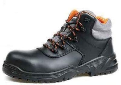 China Mid Cut Industrial Safety Shoes with Steel Toe Non Slip and Puncture Resistant for Construction and Workplaces for sale