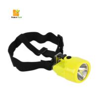 China Rechargeable LED Miner Headlamp with 9000 Lux Brightness 12 Hours Runtime and Waterproof 5 Meters for Mining for sale