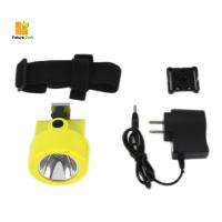 China Rechargeable LED Miner Headlamp with 9000 Lux Brightness 12 Hours Runtime and Waterproof 5 Meters for Mining for sale