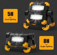 China Rechargeable Portable LED Work Light with 2000 Lumens 360 Degree Rotation and 5000mAh Battery for sale