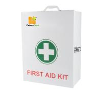 China Wall Mounted First Aid Cabinet with Anti-Rust Powder Coating 0.8mm Steel Thickness and Chromium Plating Lock for sale
