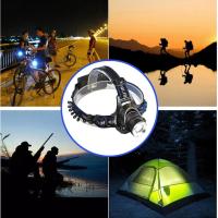 China 300 Lumens Brightness Waterproof IPX4 Adjustable Angle LED Headlamp Flashlight for Camping and Hiking for sale