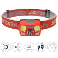 China Rechargeable Waterproof LED Headlamp with 6 Modes for Camping Hiking and Running for sale