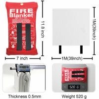 China Heat Resistant Emergency Fire Blanket Extinguishes Liquid and Grease Fires EN-1869:2019 Compliant for Home and School for sale