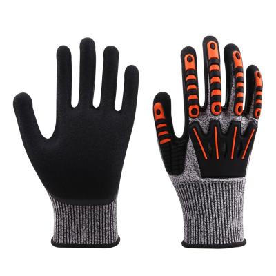 China 15 Gauge Flexible Impact Resistant Safety Gloves Anti Vibration Cut Resistant for sale