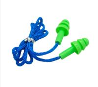 China Safety Silicone Reusable Ear Plugs with Slow Rebounded PU Foam for Noise Reduction and Customized Color for sale
