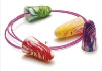 China Slow Rebounded PU Foam Ear Plugs with 60 cm Cord for Hearing Protection and Noise Reduction - CE EN166 Certified for sale