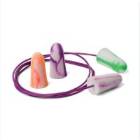 China Slow Rebounded PU Foam Ear Plugs with 60 cm Cord for Hearing Protection and Noise Reduction - CE EN166 Certified for sale