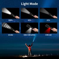 China 16000 Lumen Rechargeable Waterproof LED Flashlight for Camping Hiking and Outdoor Activities for sale