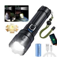 China 1500 Lumens LED Flashlight with Telescopic Zoom and 5 Modes for Outdoor Activities for sale