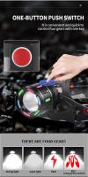 China Rechargeable LED Headlamp Flashlight with 1000 Lumens IPX4 Waterproof and Aluminum Alloy ABS Construction for sale