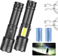 China 1500 Lumens LED Torch Flashlight with Adjustable Focus and IPX4 Waterproof for Camping and Emergency Use for sale