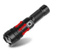 China 1500 Lumens Super Bright LED Torch Flashlight with 5 Speed Modes and Aluminum Alloy Construction for sale