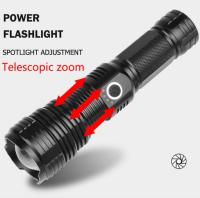 China 1500 Lumens Super Bright LED Torch Flashlight with 5 Speed Modes and Aluminum Alloy Construction for sale